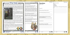 Vikings Non-Fiction Comprehension | Fun Facts About Vikings